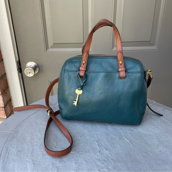 Fossil | Bags | Fossil Rachel Green Leather Satchel Bag | Poshmark